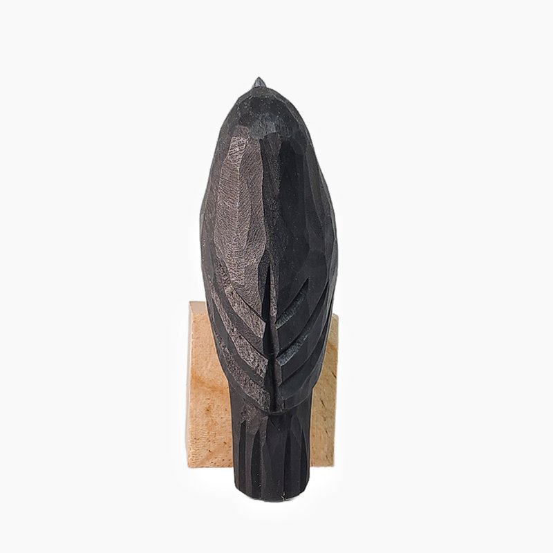 Whimsical Crow Figurine for Home Decor - Intricate Details – Wooden Islands