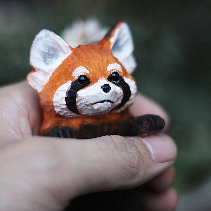 Hand-Carved Wooden Painted Animal Figurine | Wooden Islands