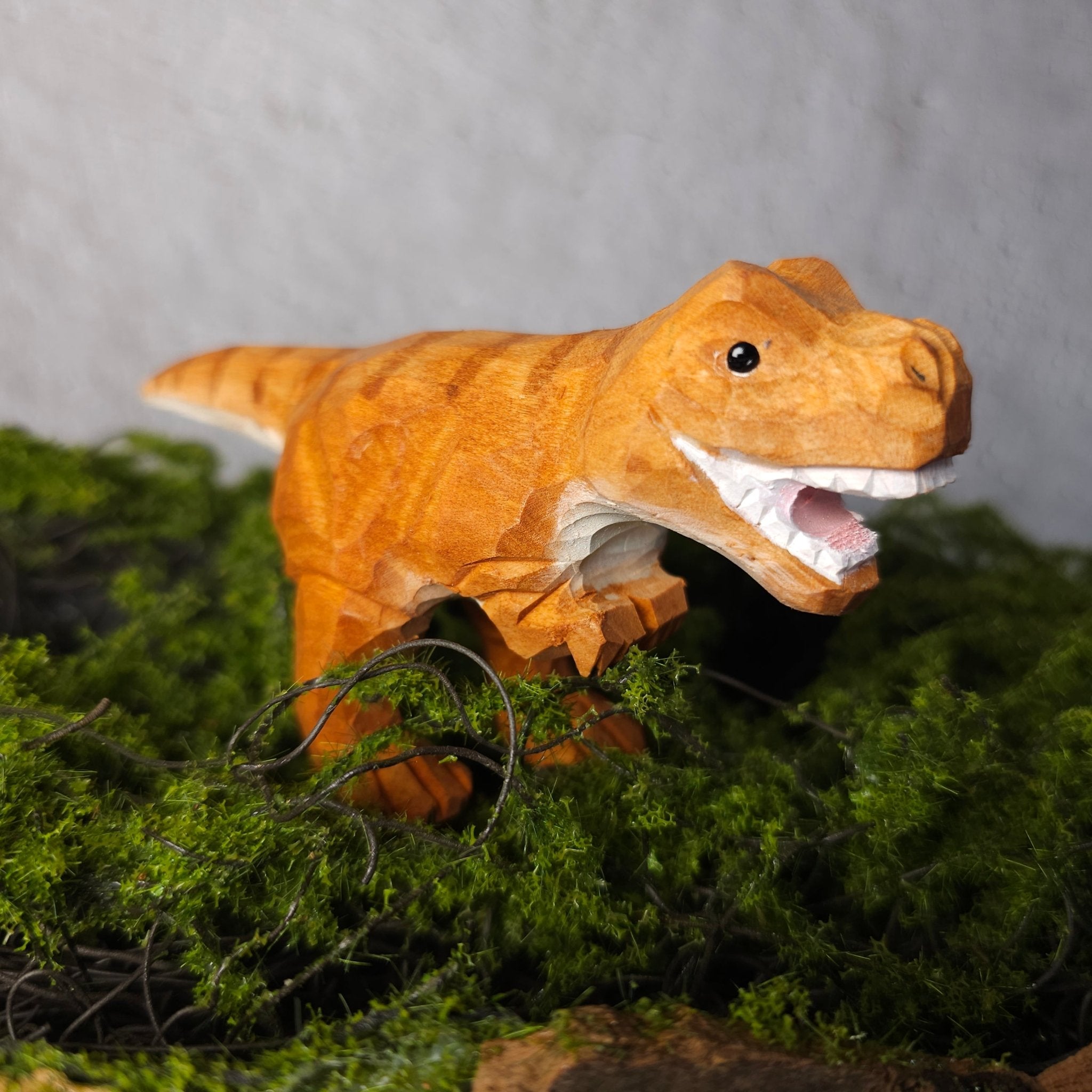 Hand-Painted Tyrannosaurus Rex Figurine Collectible – Wooden Islands
